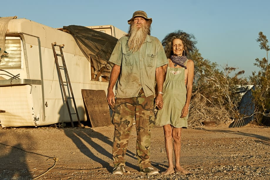 Dave & Lizzie: 10 years in Slab City - Ross Feighery Photography